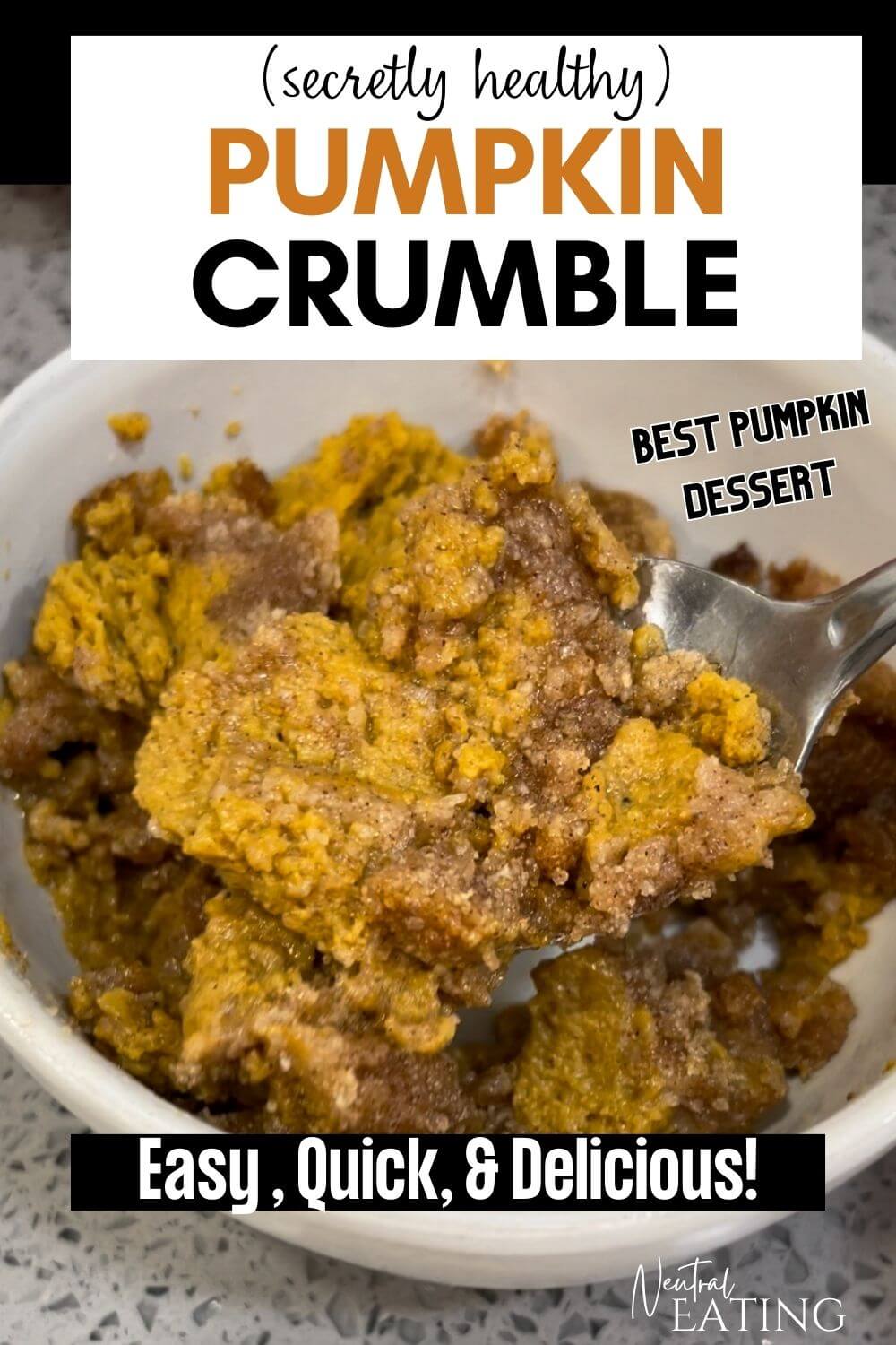 Pumpkin Crumble (Low Carb) - Neutral Eating