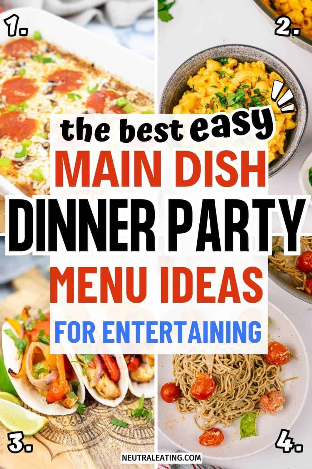 20 Easy Dinner Party Menu Ideas - Neutral Eating