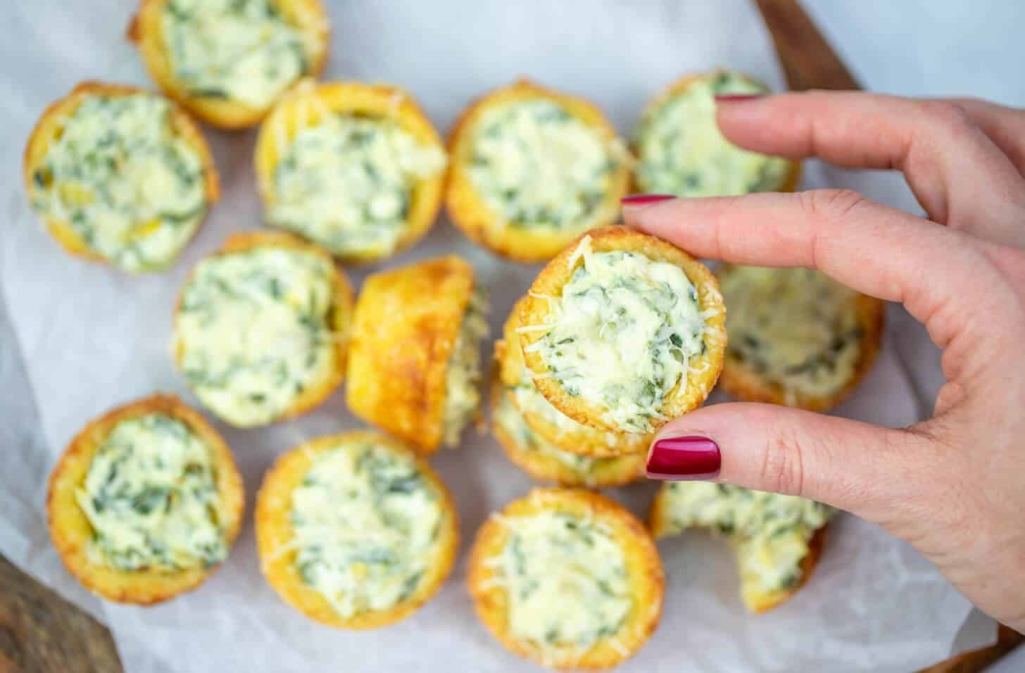 Spinach Artichoke Dip Bites - Neutral Eating