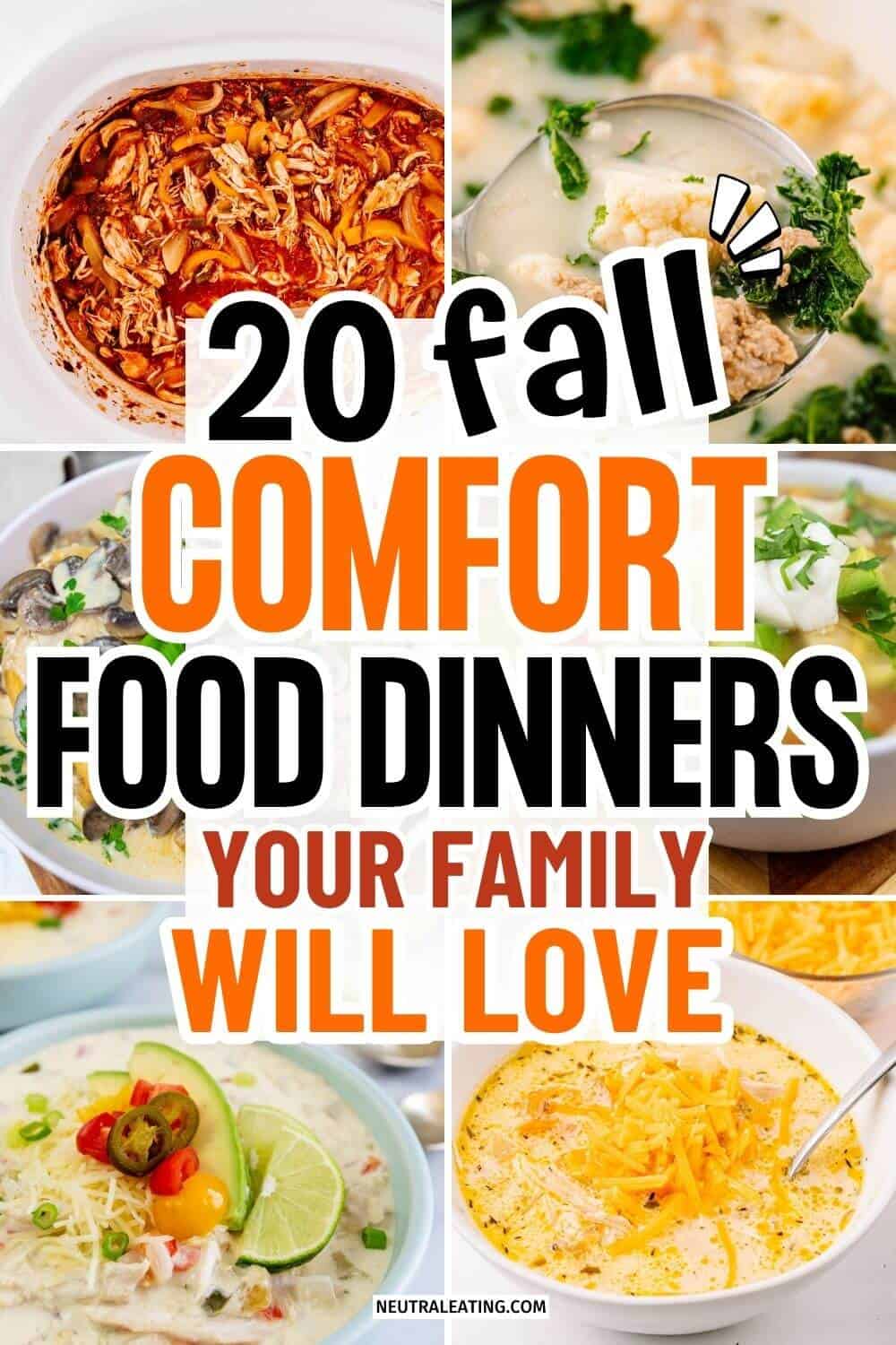 20 Fall Comfort Food Dinners - Neutral Eating