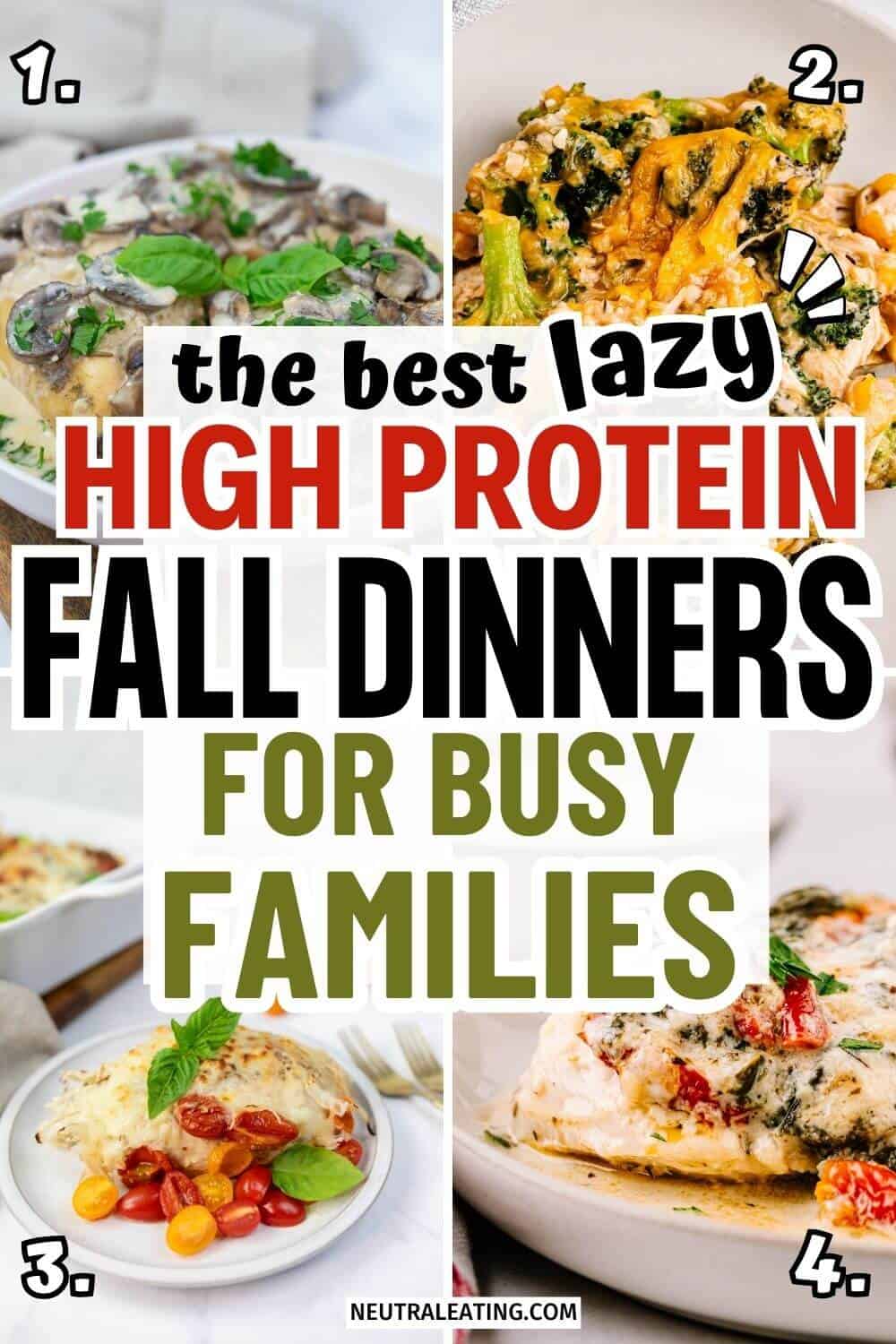 20 Lazy Fall Dinners for Busy Families - Neutral Eating