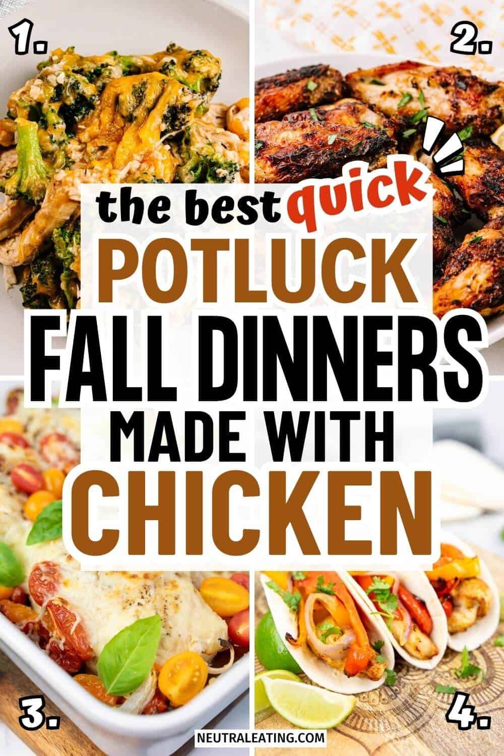 20 Quick Fall Chicken Dinners - Neutral Eating