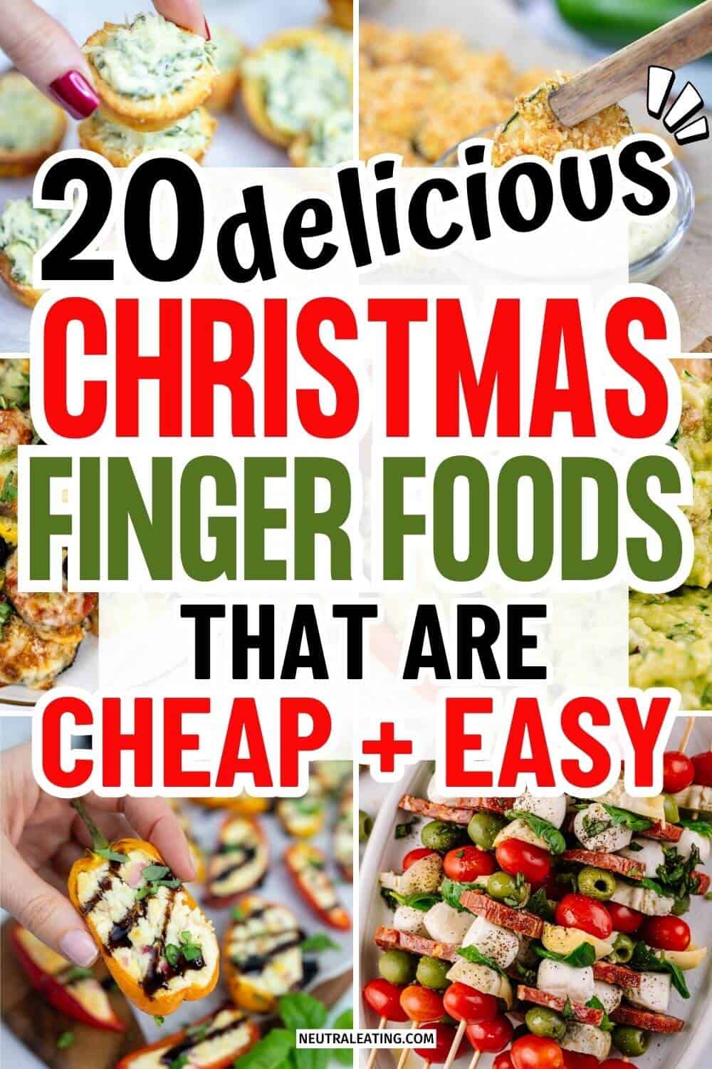20 Christmas Finger Foods - Neutral Eating
