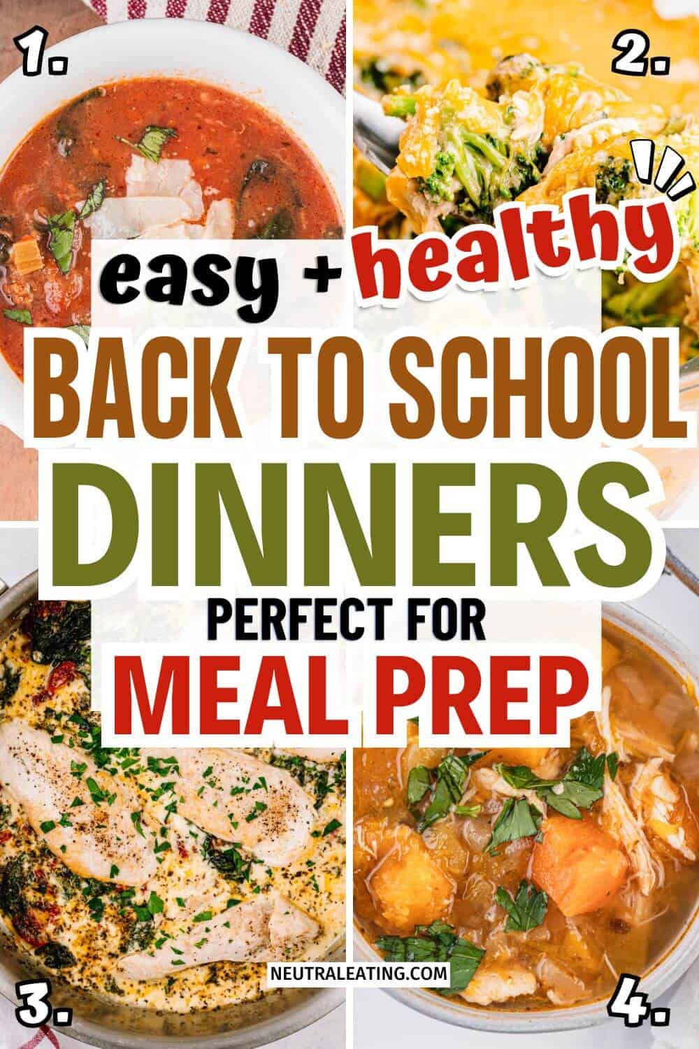 20 Back to School Dinner Ideas - Neutral Eating