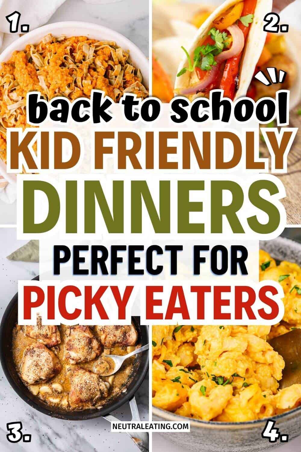 20 Back to School Dinner Ideas - Neutral Eating